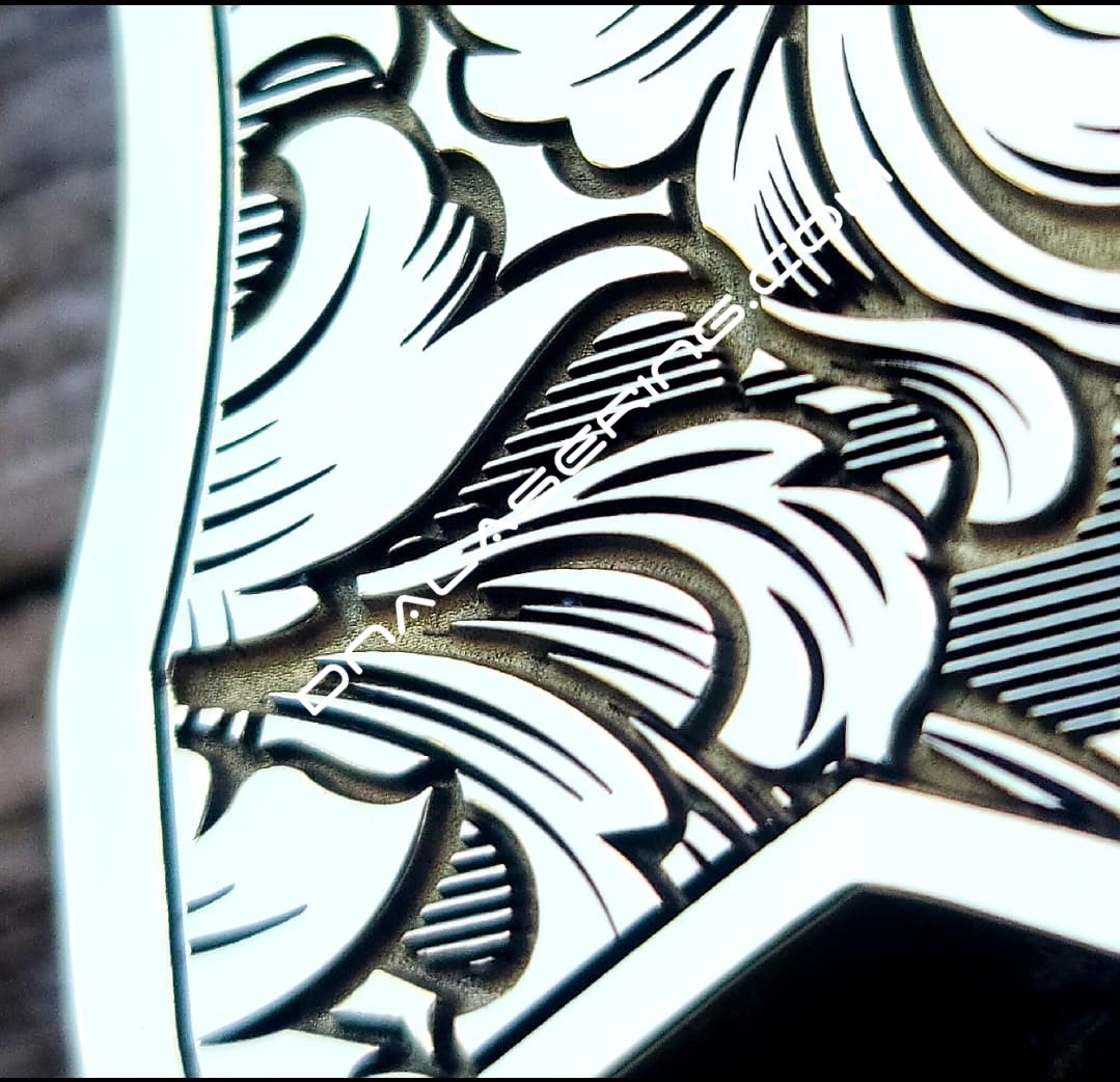 BRASS POPPER SCROLL 3 – DNA LASERING